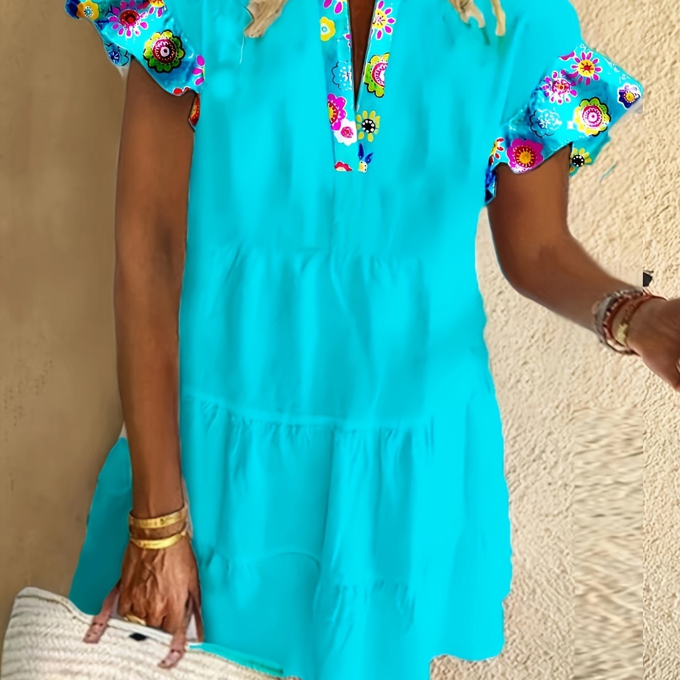 Dextra | Boho Chic Mini Dress – Charlotte & Scarlett